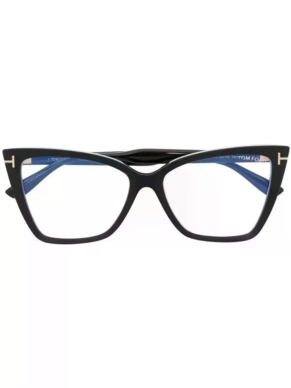 TOM FORD Geometric-frame Glasses - Black