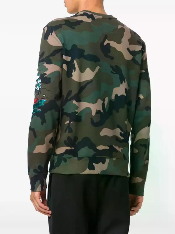 Valentino Garavani Camouflage-print Sweatshirt