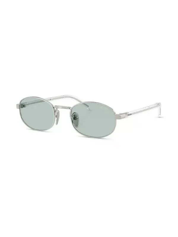 Prada Oval-frame Sunglasses - Silver