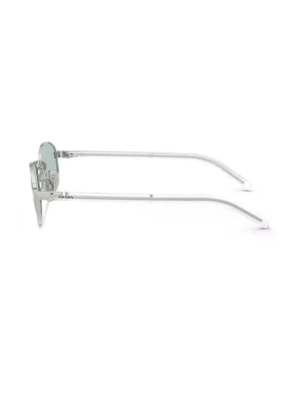 Prada Oval-frame Sunglasses - Silver