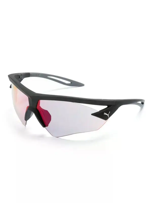 PUMA EYEWEAR Oversized Sunglasses With Logo Plaque
