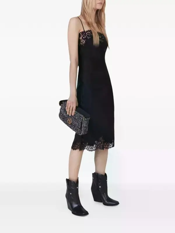 Stella McCartney Guipere Lace-trim Midi Dress