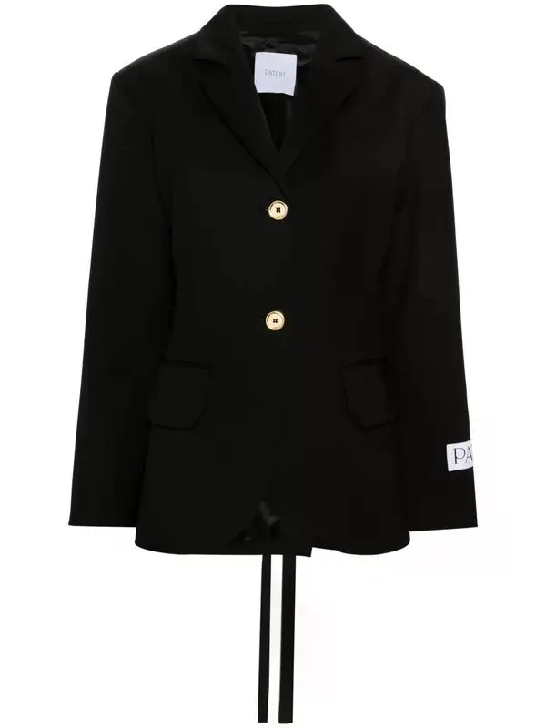 PATOU Single-breasted Belted Blazer