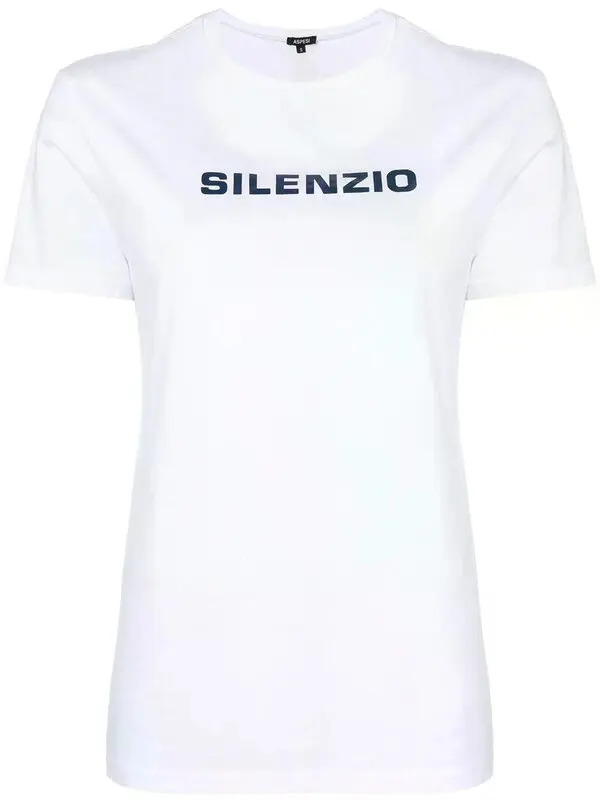 Aspesi Silenzio Print T-shirt - White