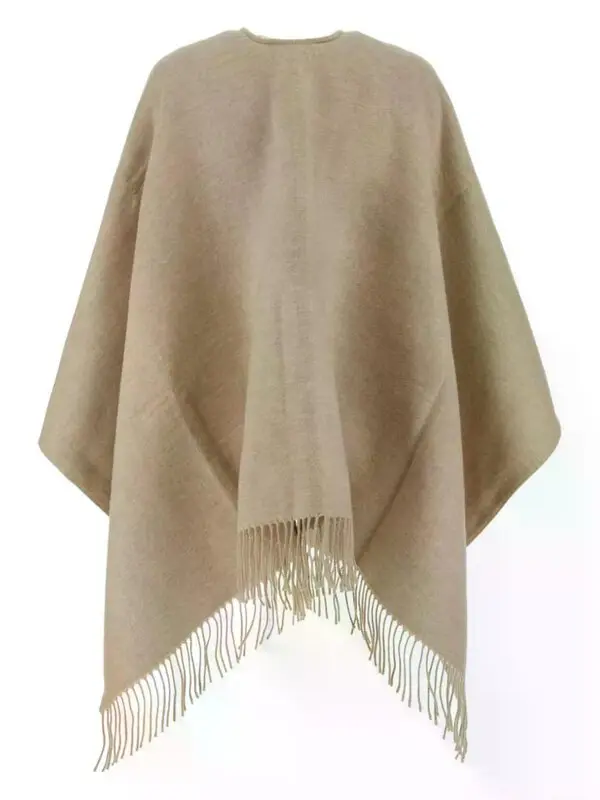 Fendi Fringed Detailed Poncho