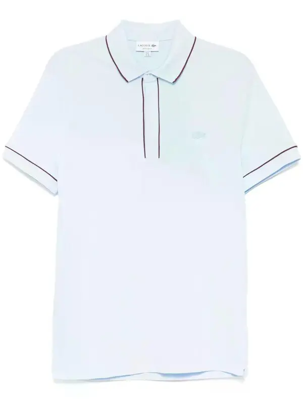 Lacoste Stretch Piqué Polo Shirt - Blue