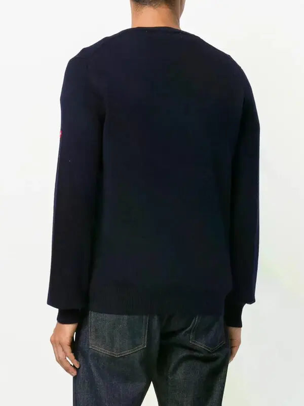 Play Comme Des Garcon Heart-patch Sweater