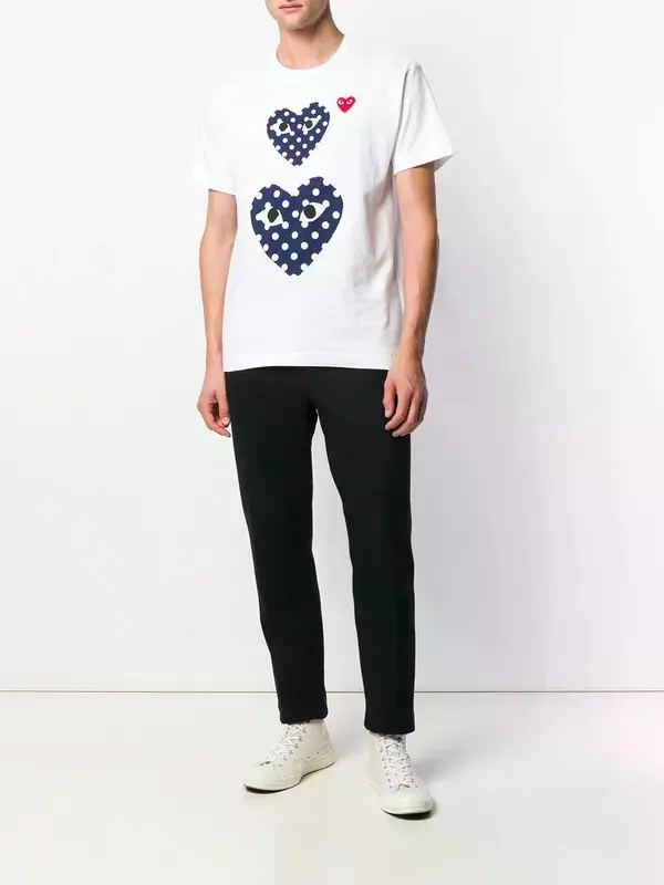Play Comme Des Garcon Heart Print T-shirt