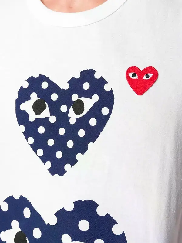 Play Comme Des Garcon Heart Print T-shirt