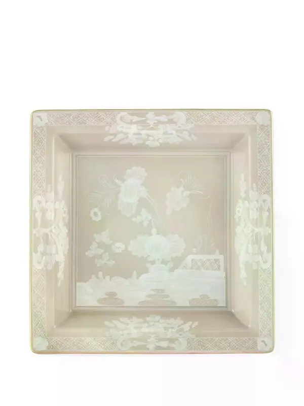 GINORI 1735 Oriente Italiano Square Plate - Neutrals