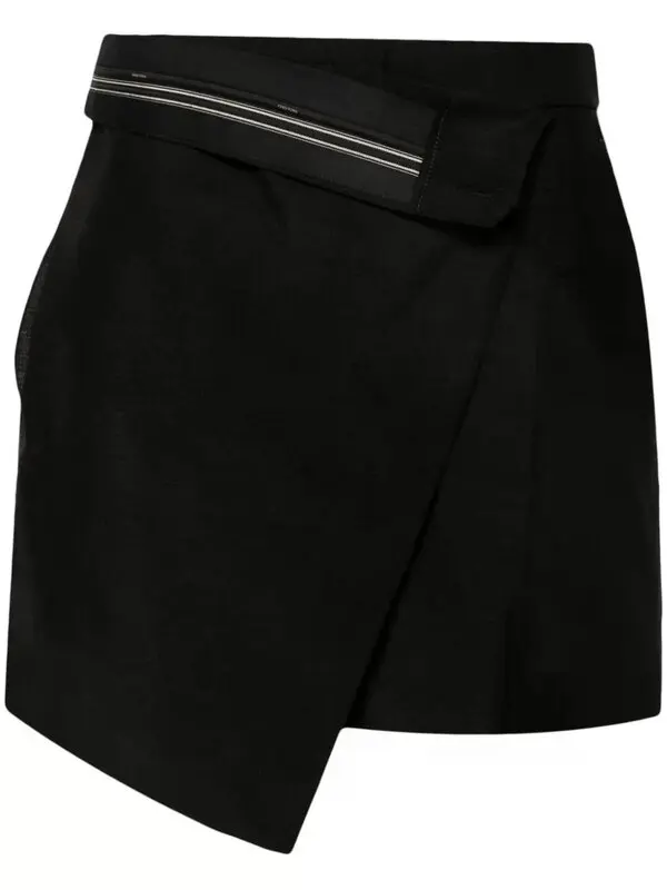 Fendi Folded-waist Wrap Shorts