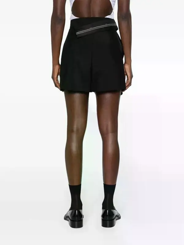 Fendi Folded-waist Wrap Shorts