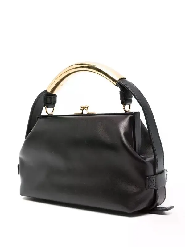 Moschino Leather Tote Bag - Black