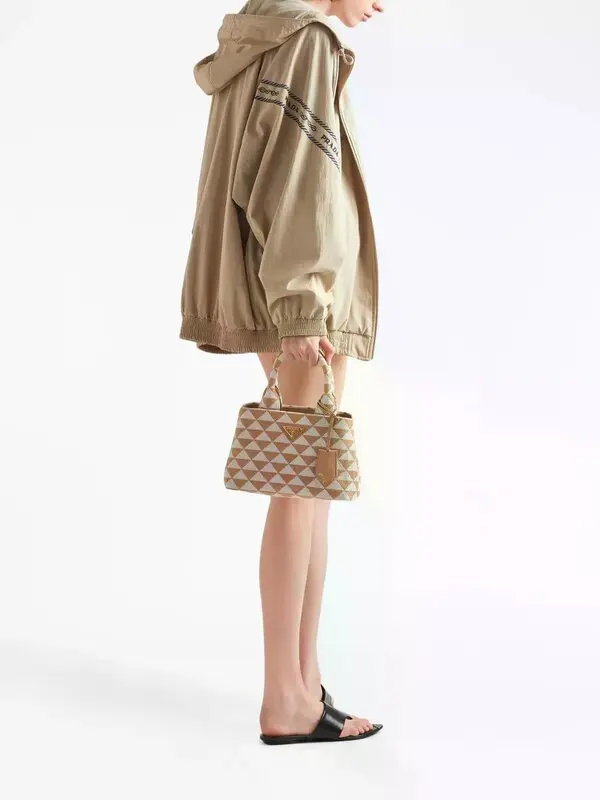 Prada Logo-embroidered Hooded Jacket