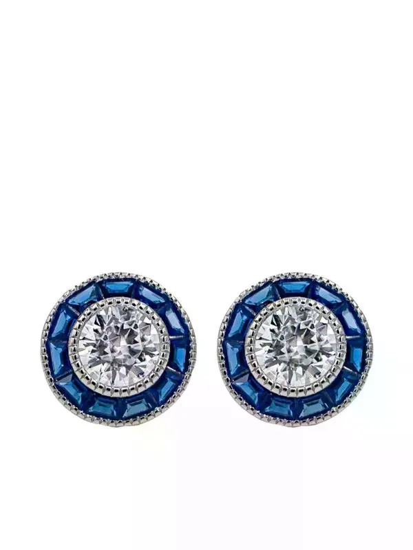 JUWELINA PARIS Sterling Earrings With Laboratory-grown Gemstones - Silver