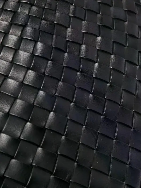 Dragon Diffusion Big Santa Croce Interwoven Leather Tote Bag - Black