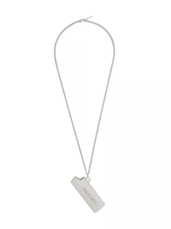 AMBUSH Lighter Pendant Necklace - Silver