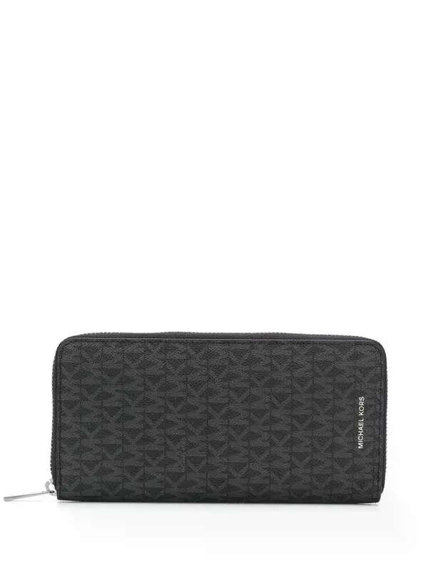 Michael Kors Logo Print Wallet - Black