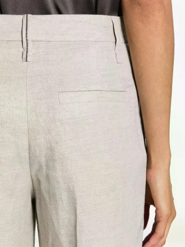 Brunello Cucinelli Lurex Wide-leg Trousers