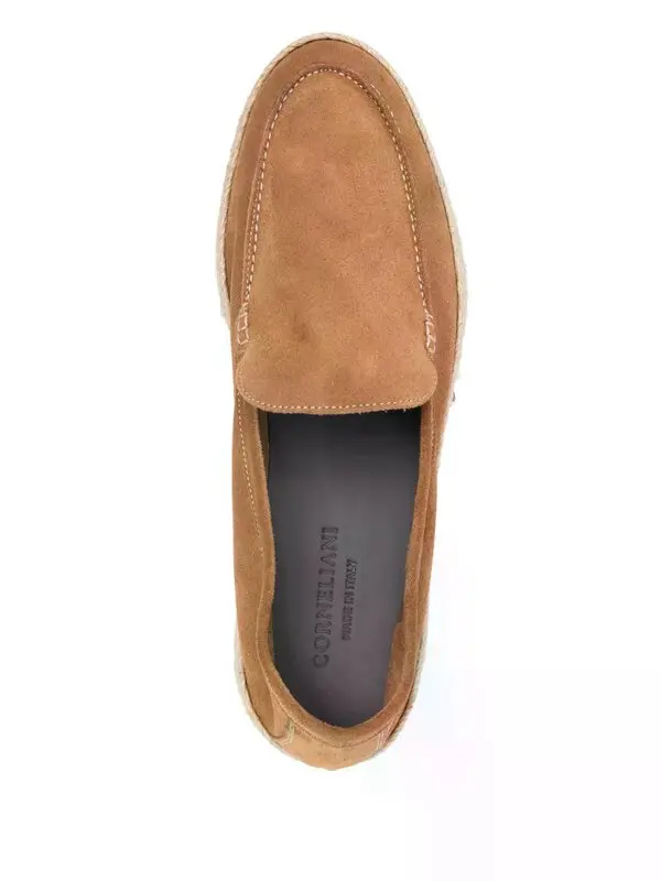 Corneliani Suede Loafers - Brown