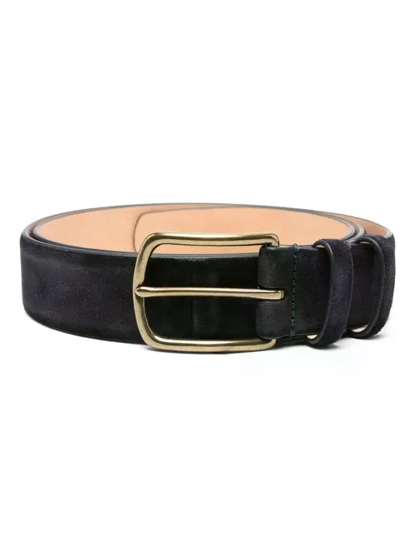 Officine Creative Calf Suede Belt - Blue