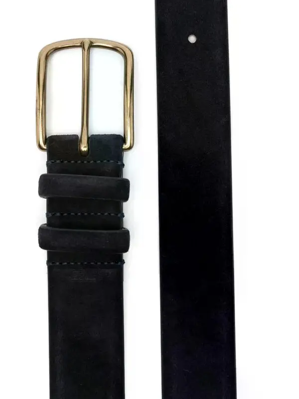 Officine Creative Calf Suede Belt - Blue