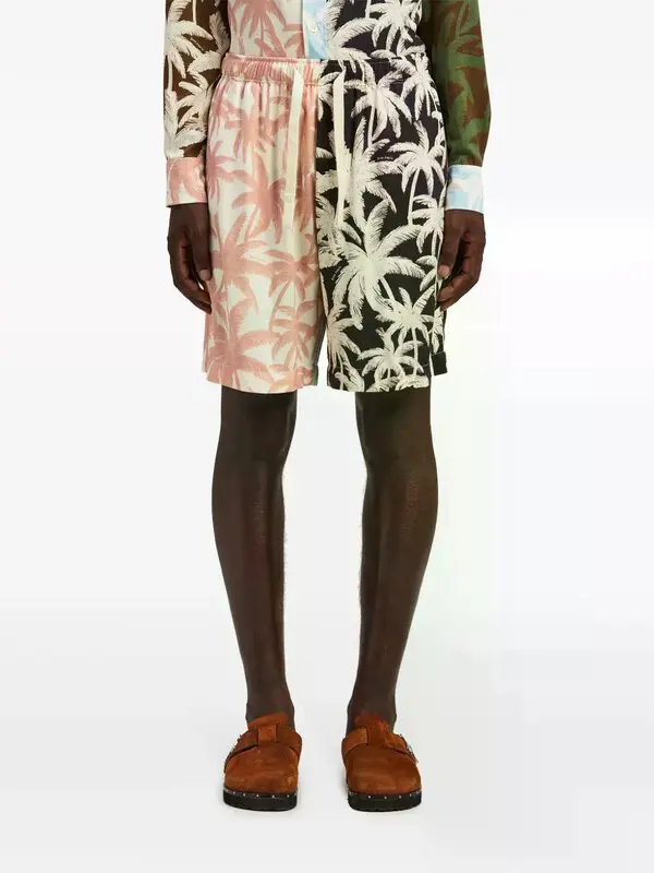 Palm Angels Patchwork Palms Shorts