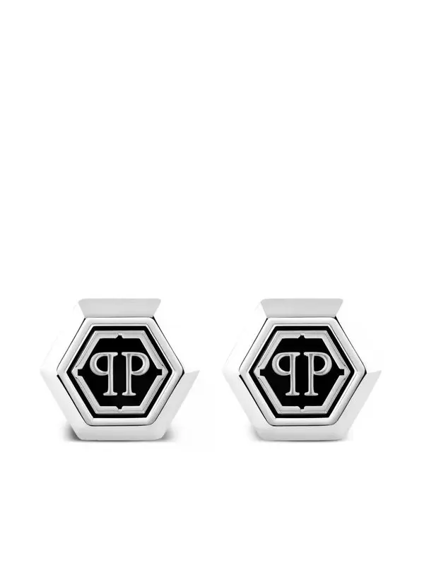 Philipp Plein Hexagon-pp Cufflinks - Silver