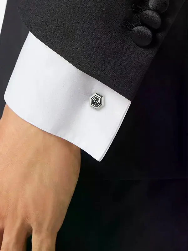 Philipp Plein Hexagon-pp Cufflinks - Silver