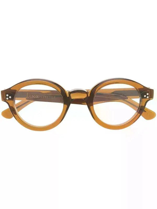 LESCA Round-frame Optical Glasses