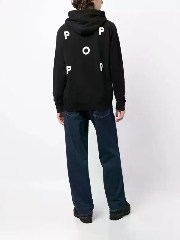 POP TRADING COMPANY Logo-print Drawstring Hoodie