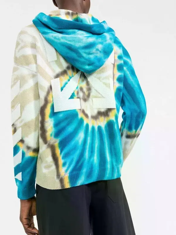 Off-White Arrows-motif Tie-dye Hoodie