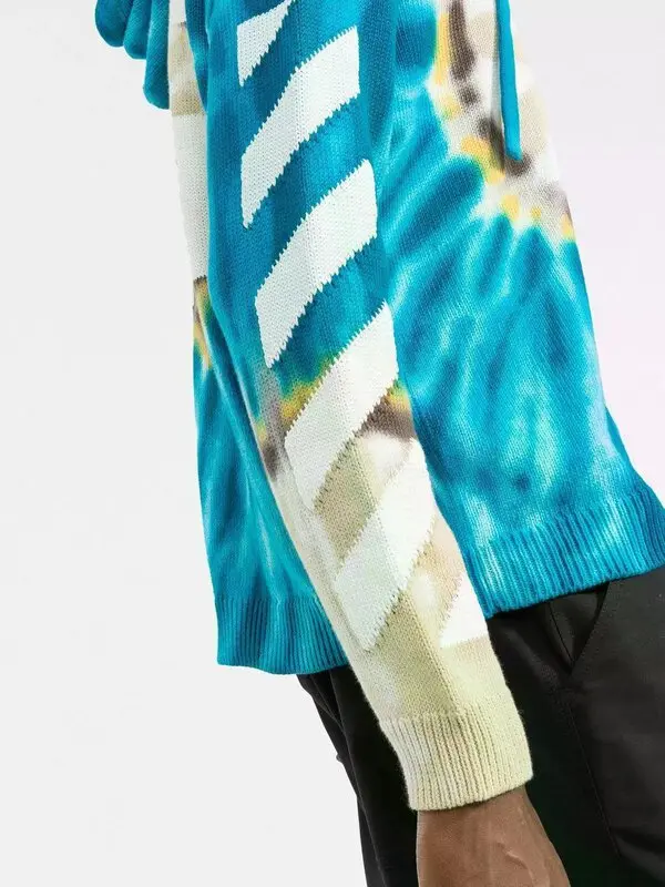 Off-White Arrows-motif Tie-dye Hoodie