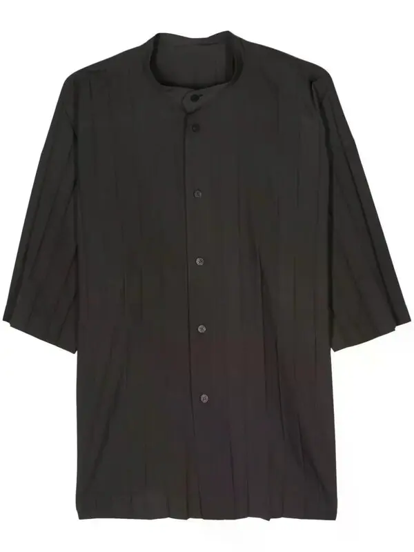 Issey Miyake Edge Pressed-crease Shirt - Grey