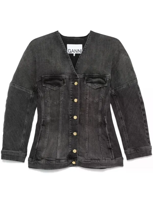 GANNI Washed Denim Jacket