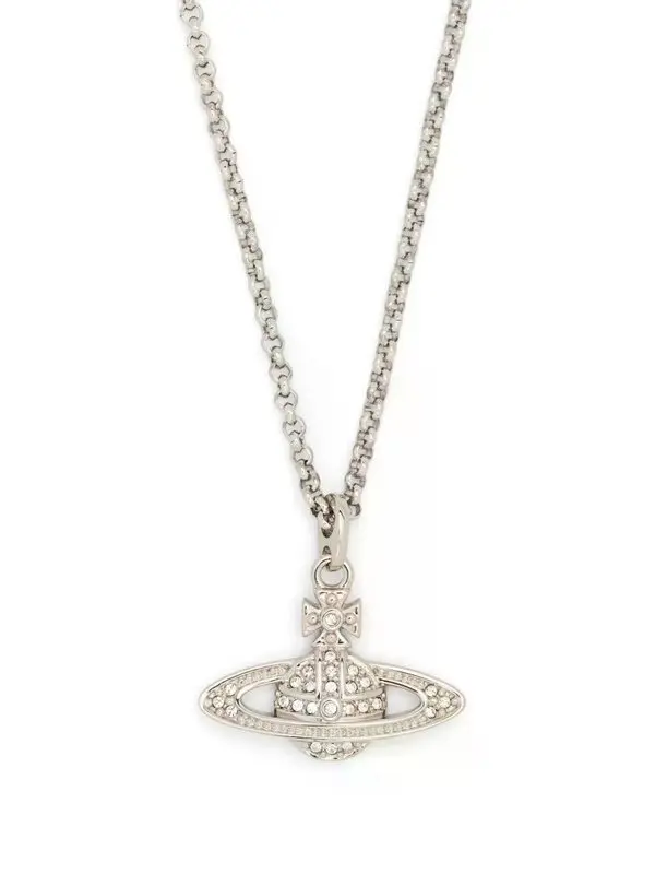 VIVIENNE WESTWOOD Mini Bas Relief Pendant Necklace - Silver