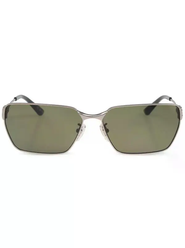 Balenciaga Bb-plaque Rectangle-frame Sunglasses