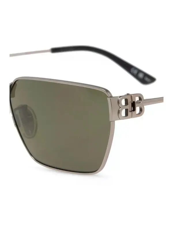 Balenciaga Bb-plaque Rectangle-frame Sunglasses