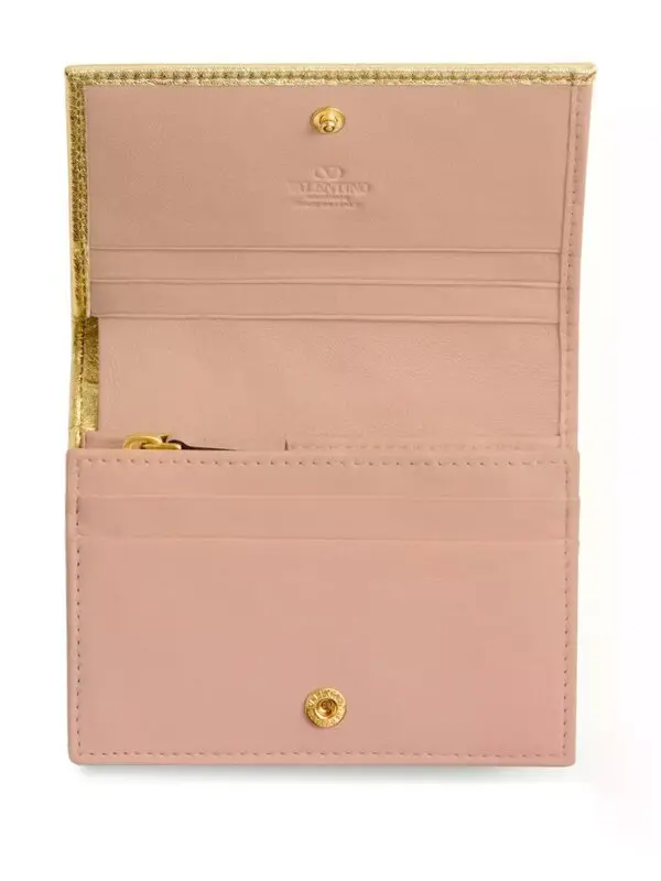 Valentino Garavani Vlogo Signature Leather Wallet
