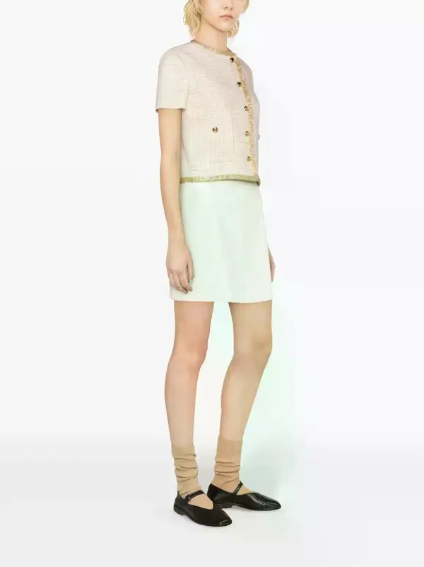 Miu Miu Check-pattern Tweed Jacket