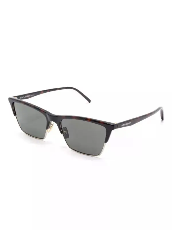 Saint Laurent Square-frame Sunglasses - Brown