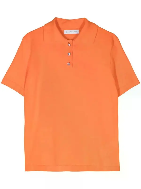 MANUEL RITZ Fine-knit Polo Top