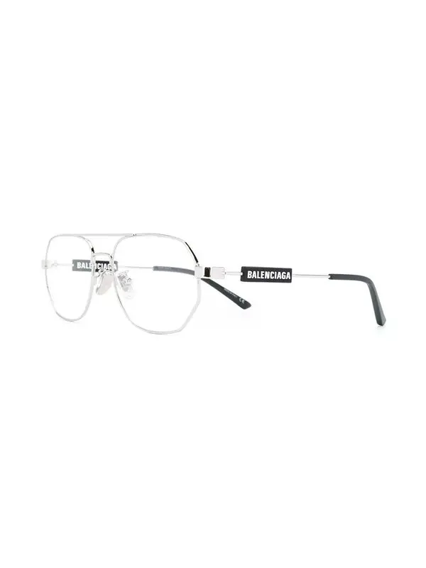 Balenciaga Logo Pilot Sunglasses