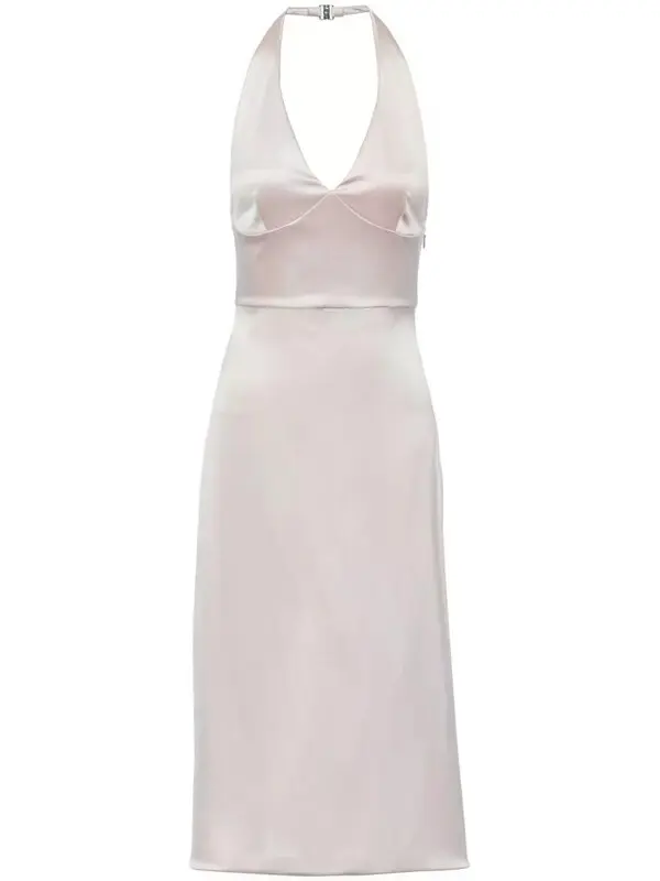 Prada Re-edition 1995 Halterneck Midi Dress