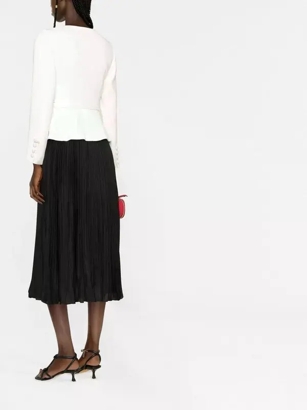 SELF-PORTRAIT Pleated-skirt Midi Dress