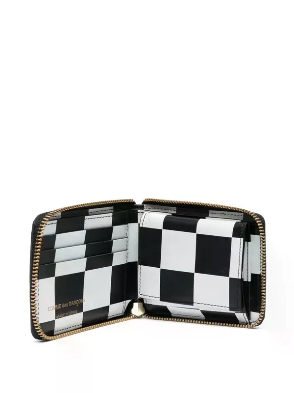 Comme Des Garçons Leather Zip-around Wallet - Black