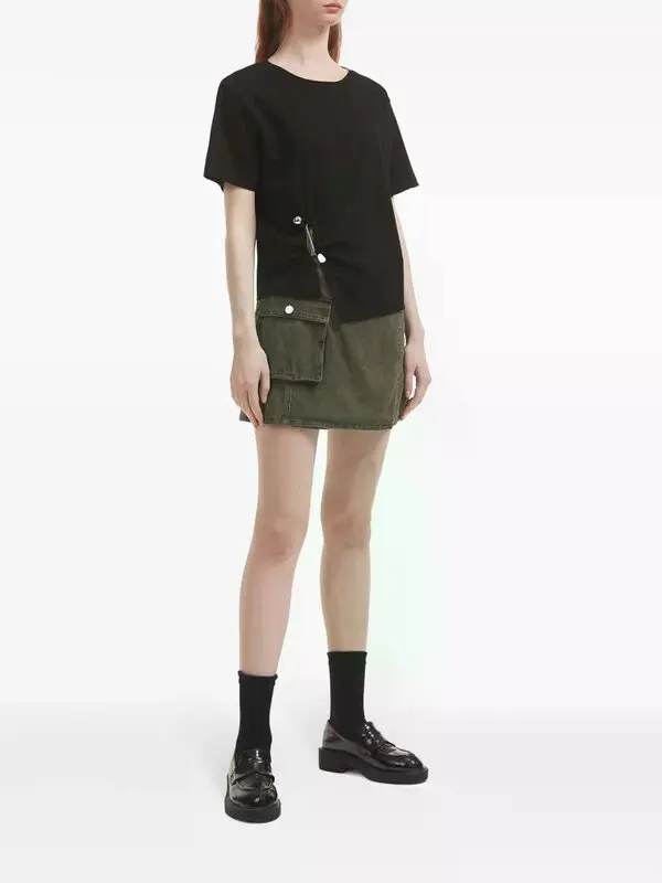 B+AB Distressed Panelled Shorts