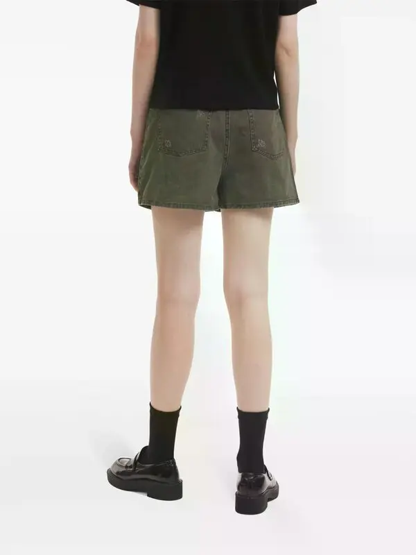 B+AB Distressed Panelled Shorts