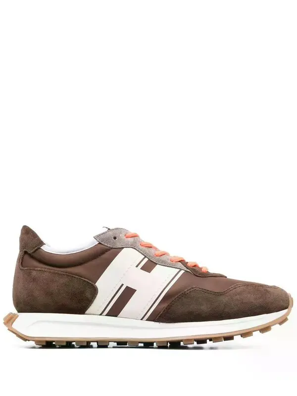 Hogan Suede-panel Sneakers - Brown