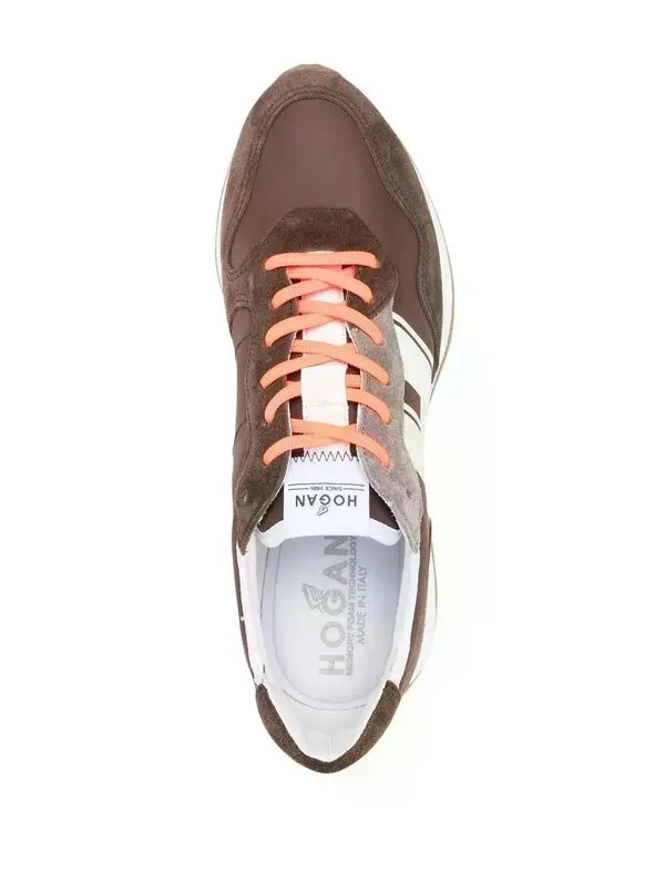 Hogan Suede-panel Sneakers - Brown